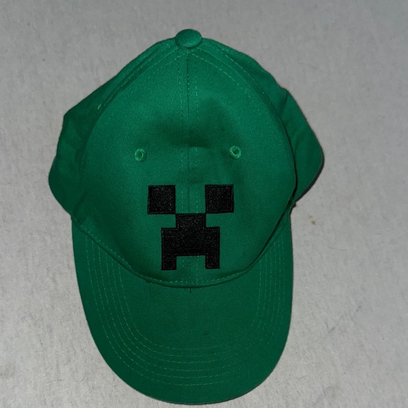 Accessories | Green Creeper Kids Os Minecraft Cap | Poshmark